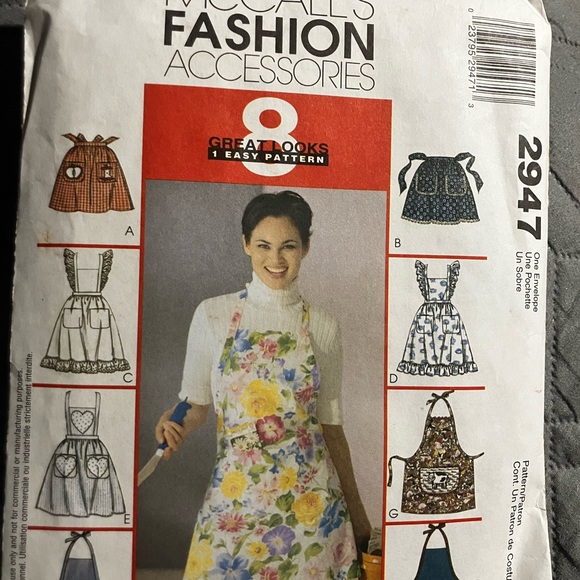 McCall’s | Accessories | Uncut Mccalls Apron Sewing Pattern | Poshmark